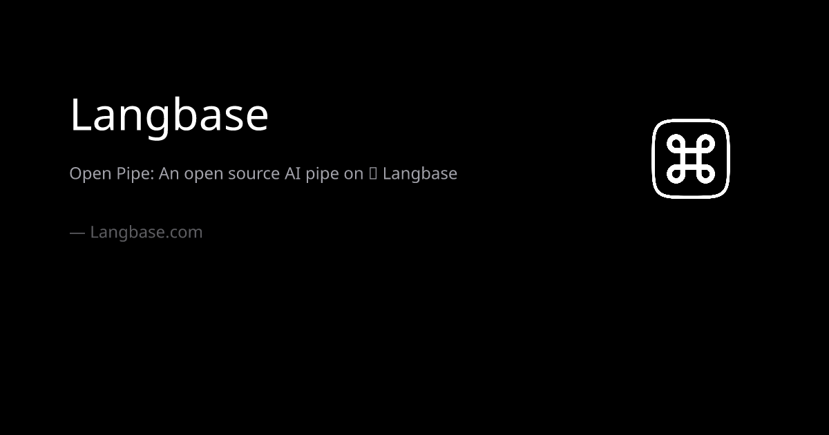 Langbase · langbase