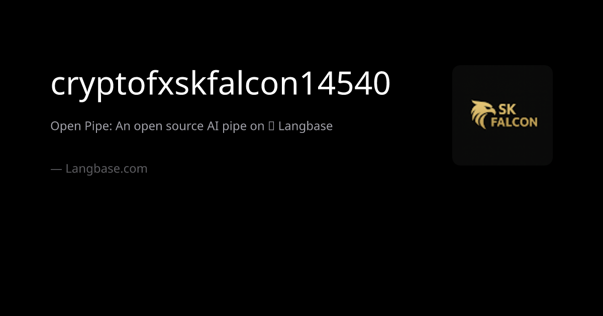 cryptofxskfalcon14540 · cryptofxskfalcon14540