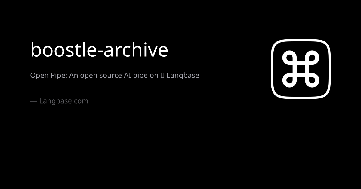 boostle-archive · boostle-archive