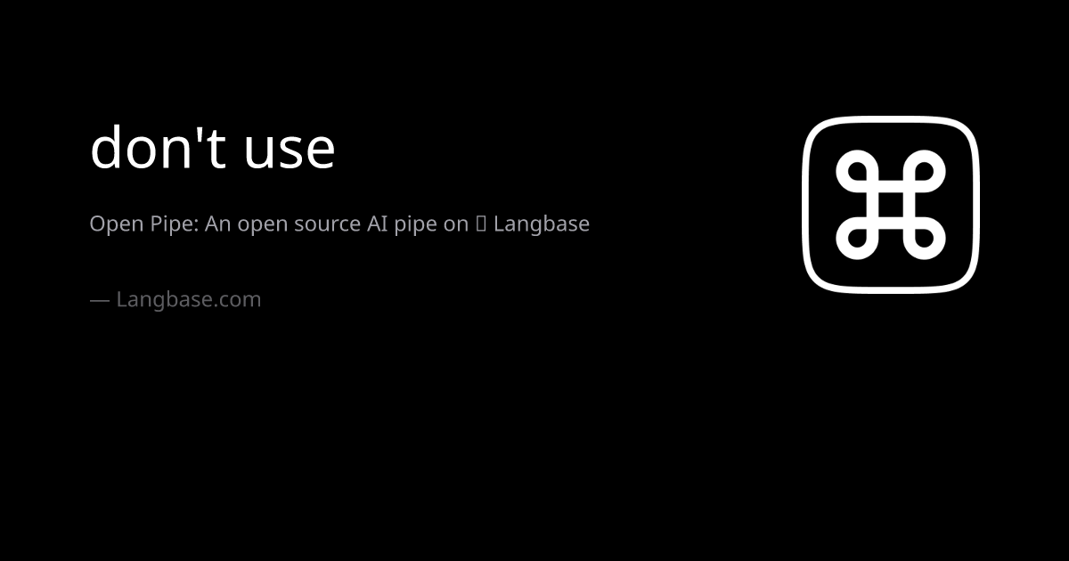 don't use · ai-account-executive-langbase