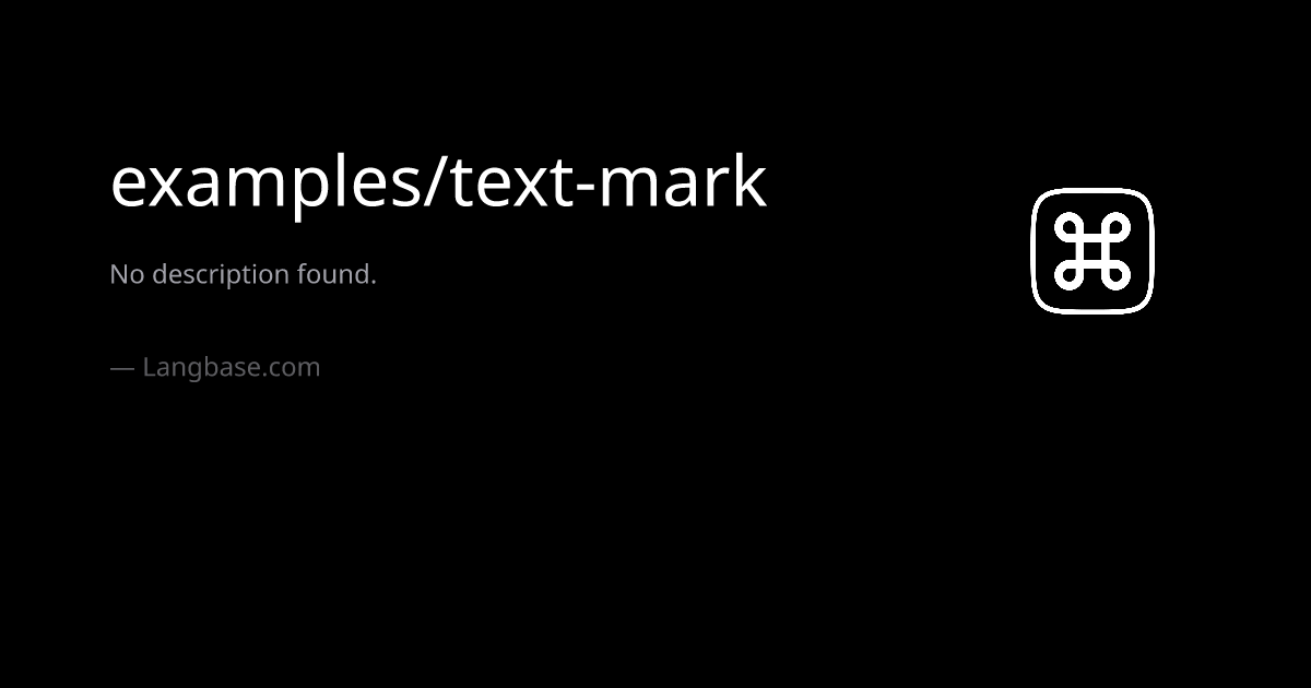 examples/text-mark · Effortlessly convert your text into pristine ...