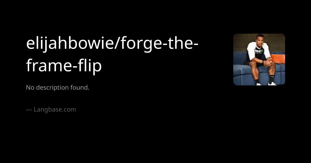 elijahbowie/forge-the-frame-flip · You are ghostwriting the Frame Flip—the turning point that ...