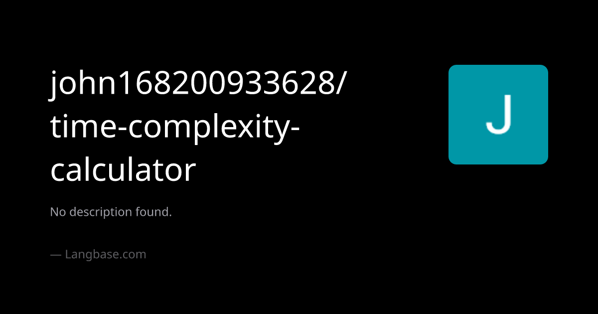 john168200933628/time-complexity-calculator · Time Complexity ...