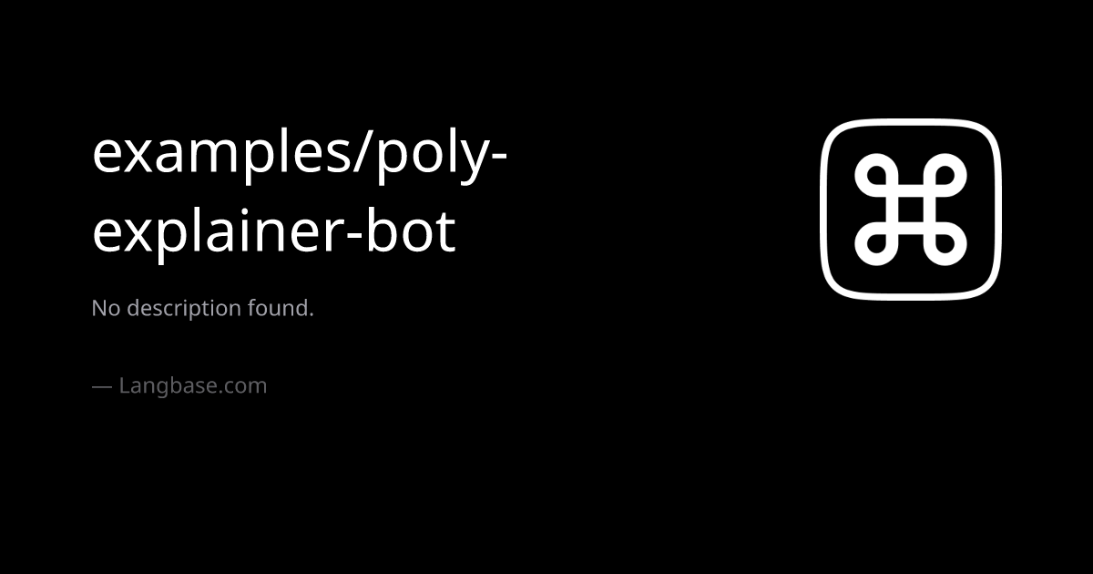 examples/poly-explainer-bot · An adaptive AI tutor that seamlessly ...